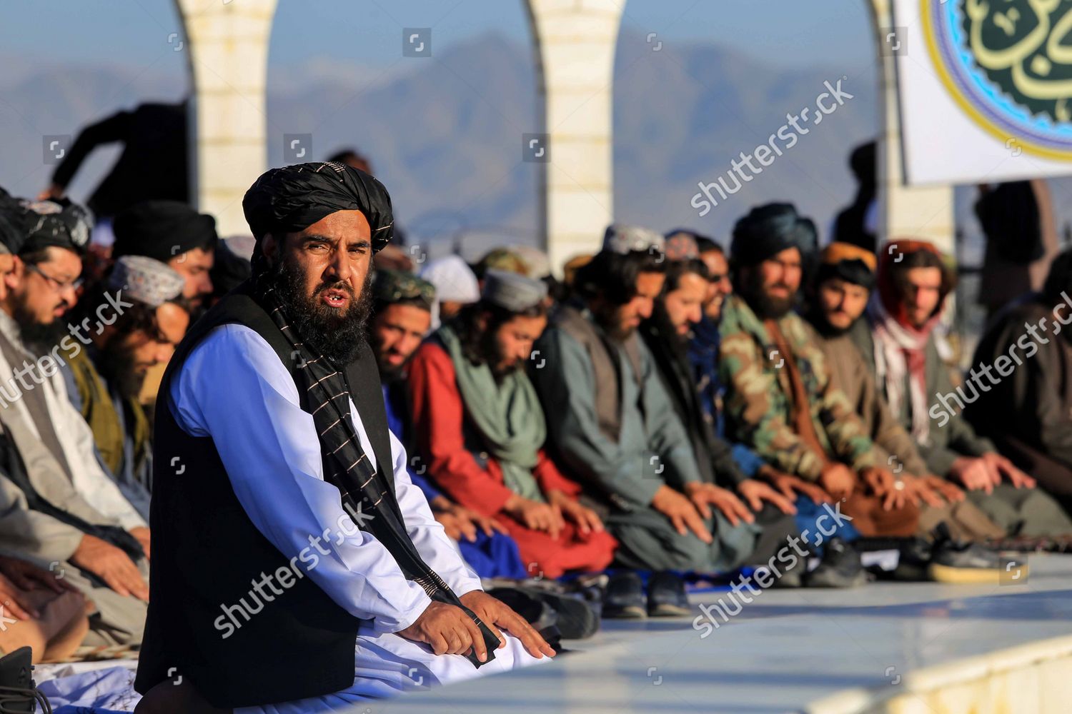 Taliban Attend Prayers During Break Ceremony Editorial Stock Photo ...