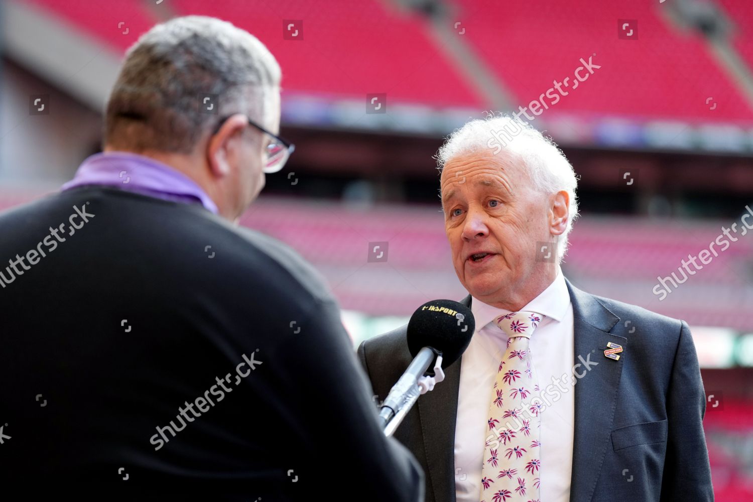 Efl Chairman Rick Parry Interviewed On Editorial Stock Photo - Stock ...