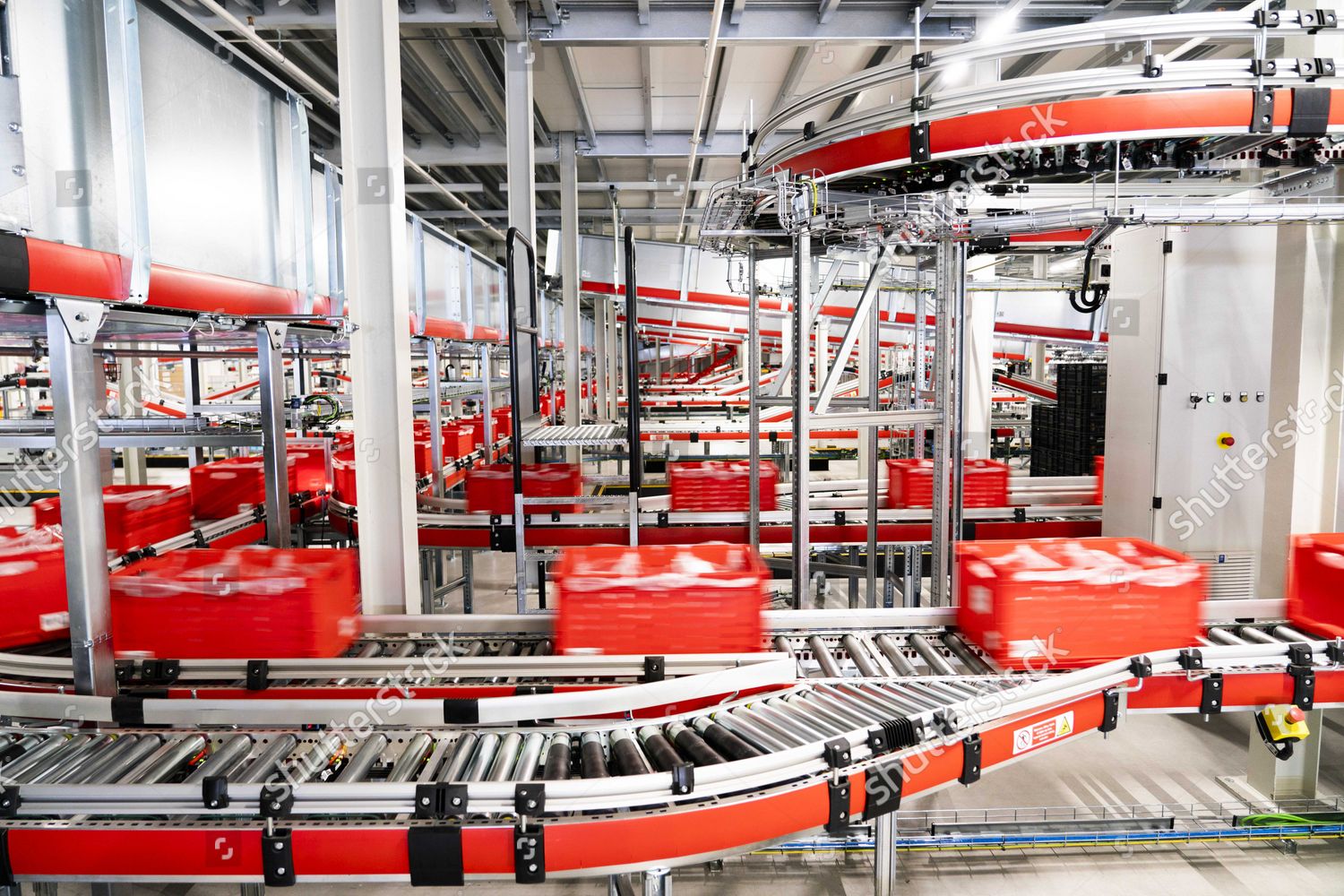 View Inside Distribution Center Web Supermarket Editorial Stock Photo ...