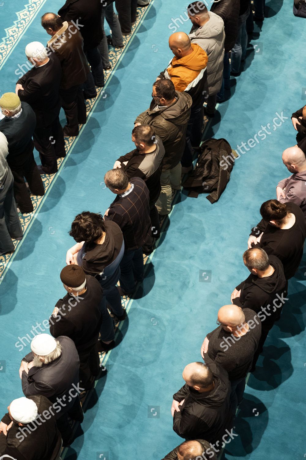 Worshipers Turkish Ulu Mosque During Evening Editorial Stock Photo ...