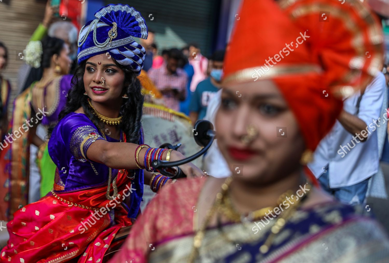 Indian People Traditional Clothes Take Part Editorial Stock Photo ...