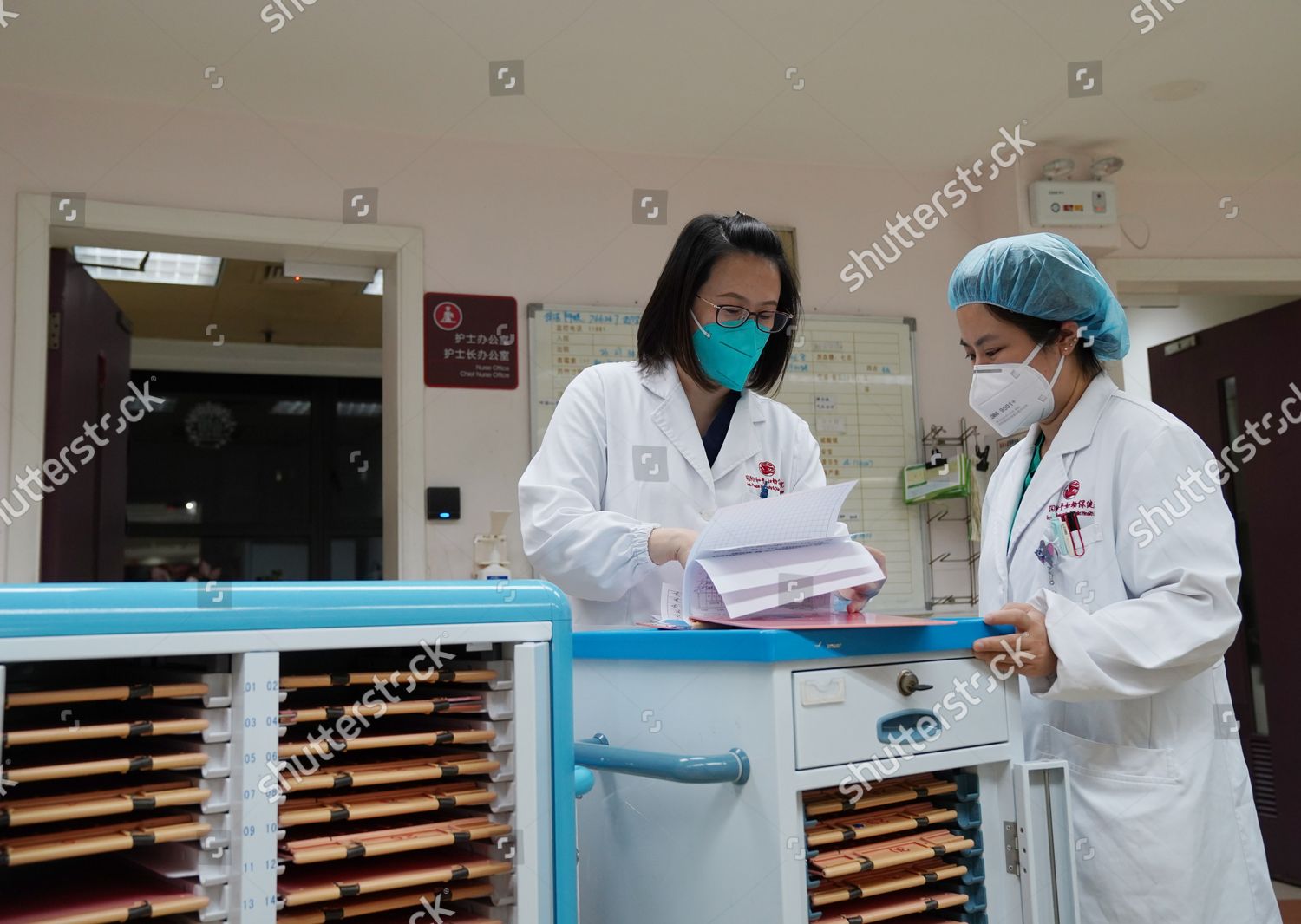 Doctors Check Medical Records Patients Emergency Editorial Stock Photo ...