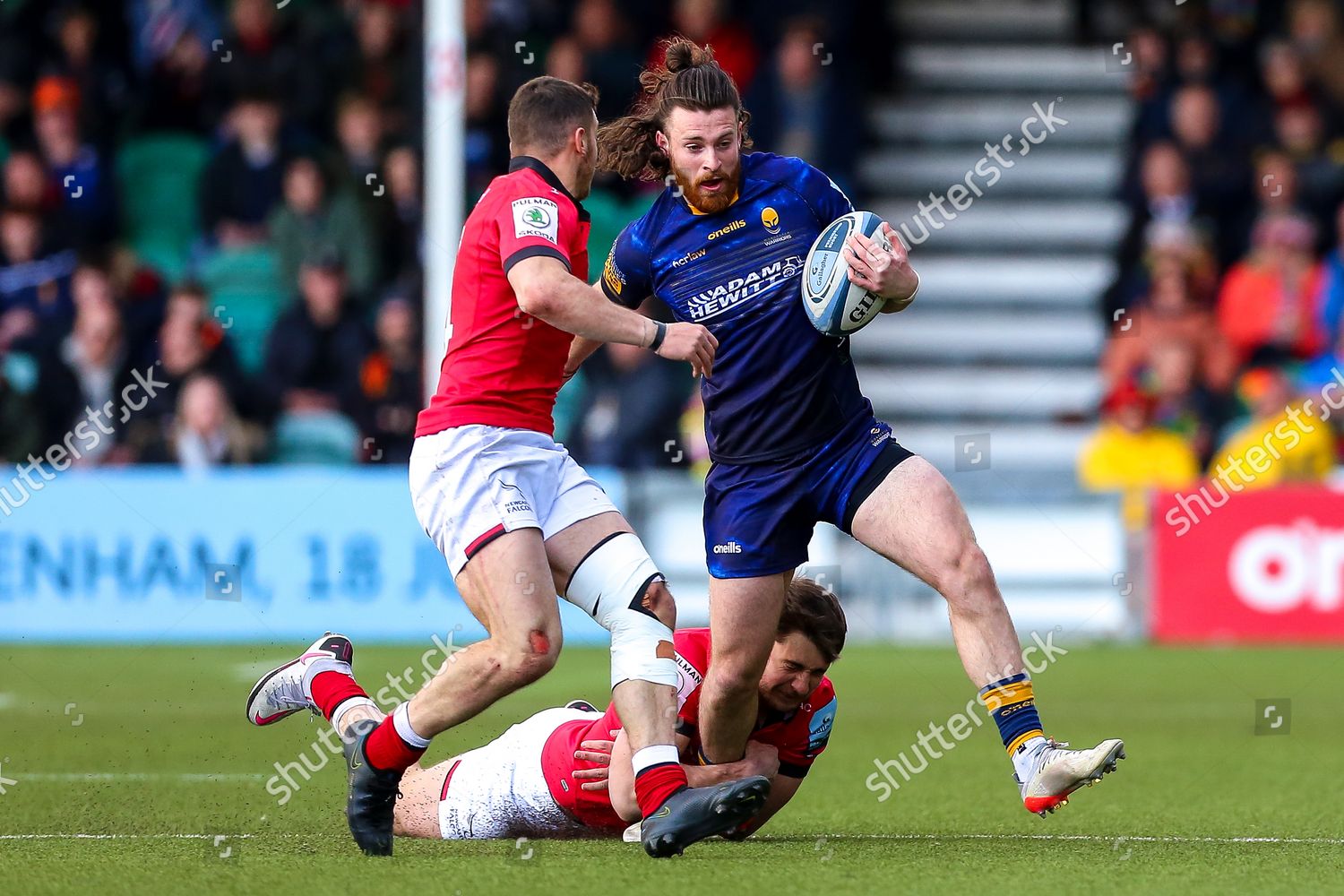 Oli Morris Worcester Warriors Evades Tackle Editorial Stock Photo ...