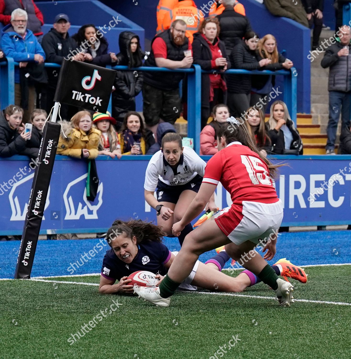 Rhona Lloyd Scotland L Scores Corner Editorial Stock Photo - Stock ...