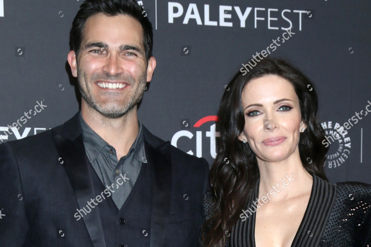 Tyler Hoechlin Bitsie Tulloch Aka Elizabeth Editorial Stock Photo ...