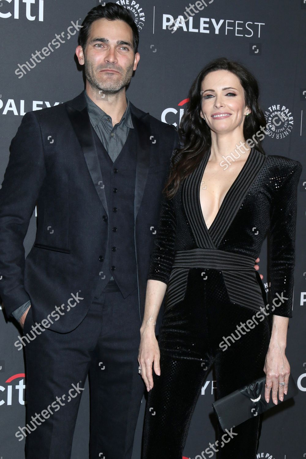 Tyler Hoechlin Bitsie Tulloch Aka Elizabeth Editorial Stock Photo ...