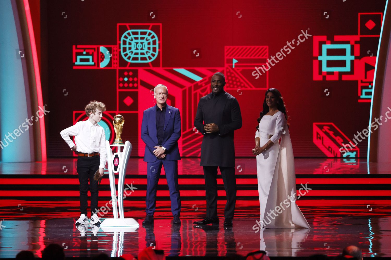 Doha Lr Didier Deschamps Idris Elba Editorial Stock Photo - Stock Image ...