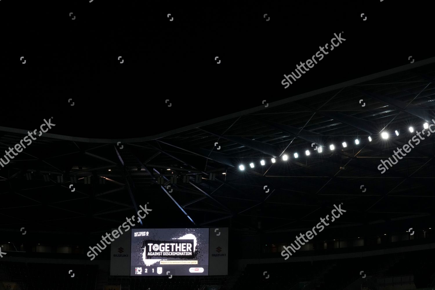 Efl Together Against Racism Led Advert Editorial Stock Photo - Stock ...