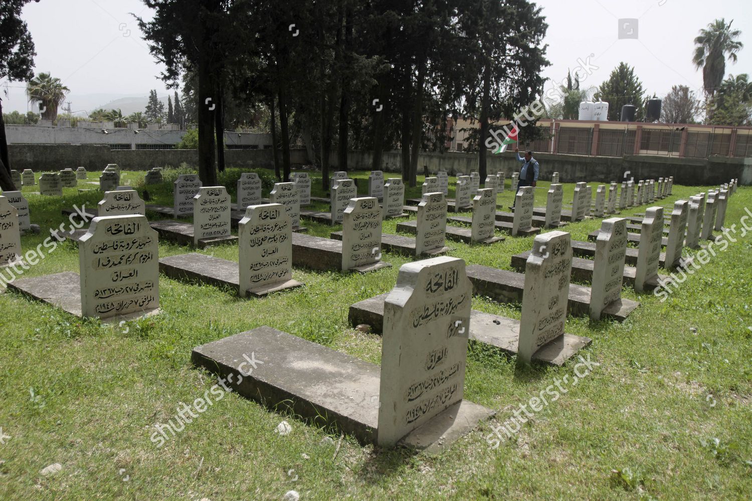 Tombstones Seen During Ceremony Honour Iraqi Editorial Stock Photo ...