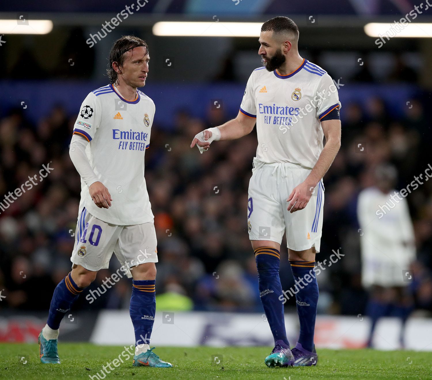 Luka Modric Left Karim Benzema Real Editorial Stock Photo - Stock Image ...