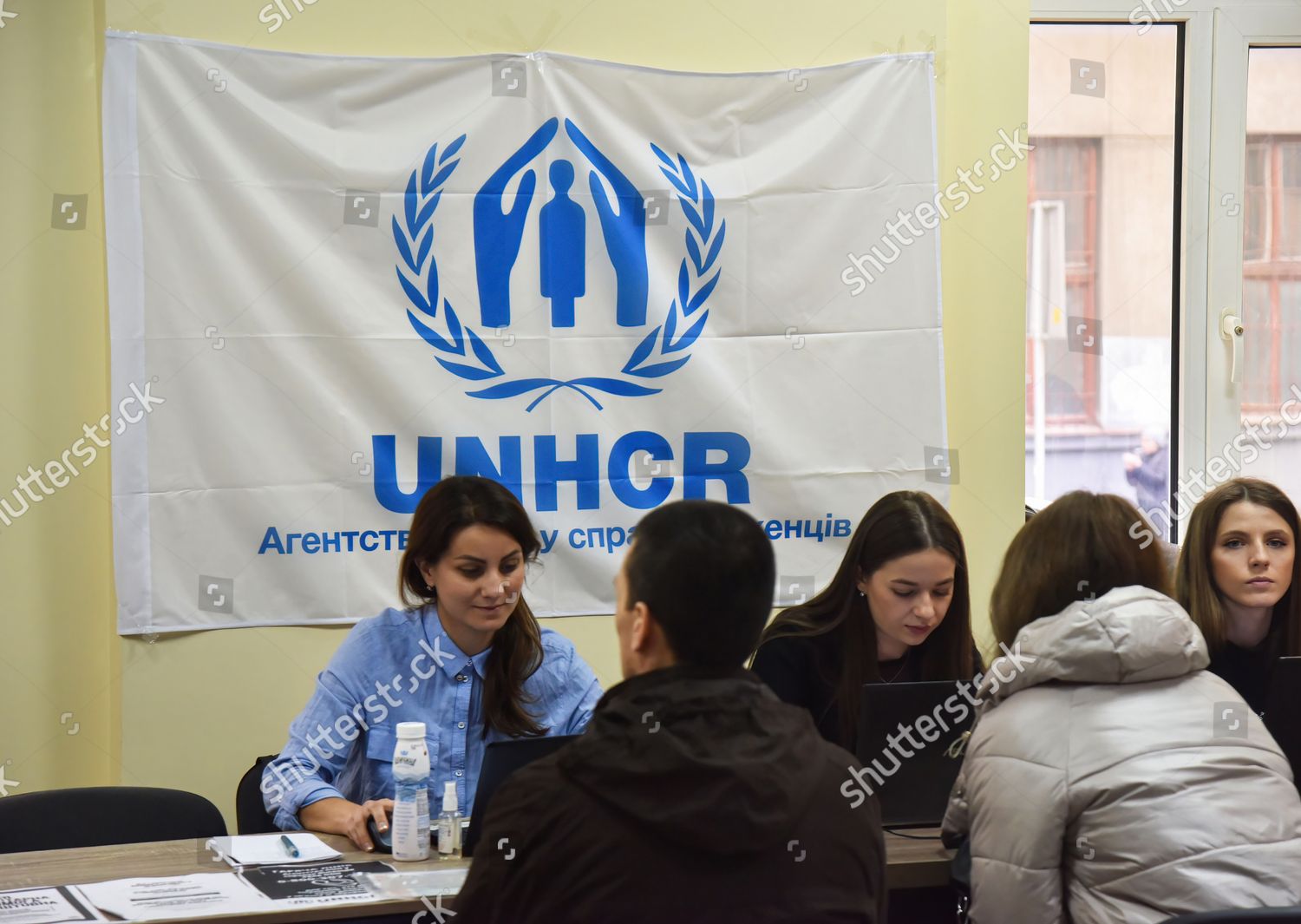 Un Refugee Office Lviv Registers People Editorial Stock Photo - Stock ...