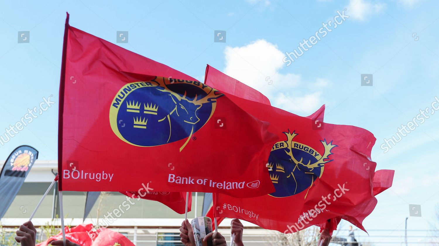 Munster Rugby Flags Flying During Heineken Editorial Stock Photo ...