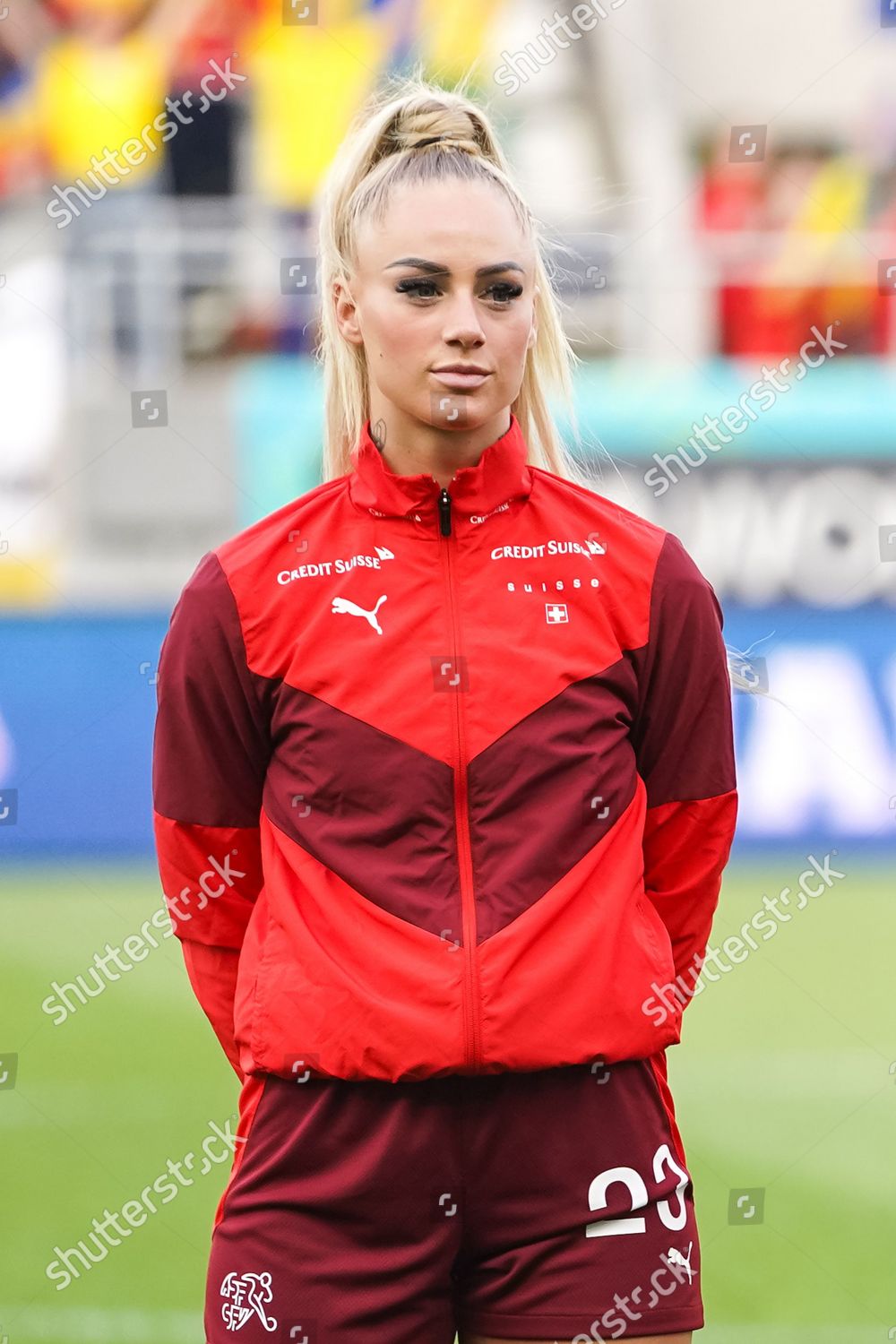 Alisha Lehmann 23 Switzerland During National Editorial Stock Photo ...