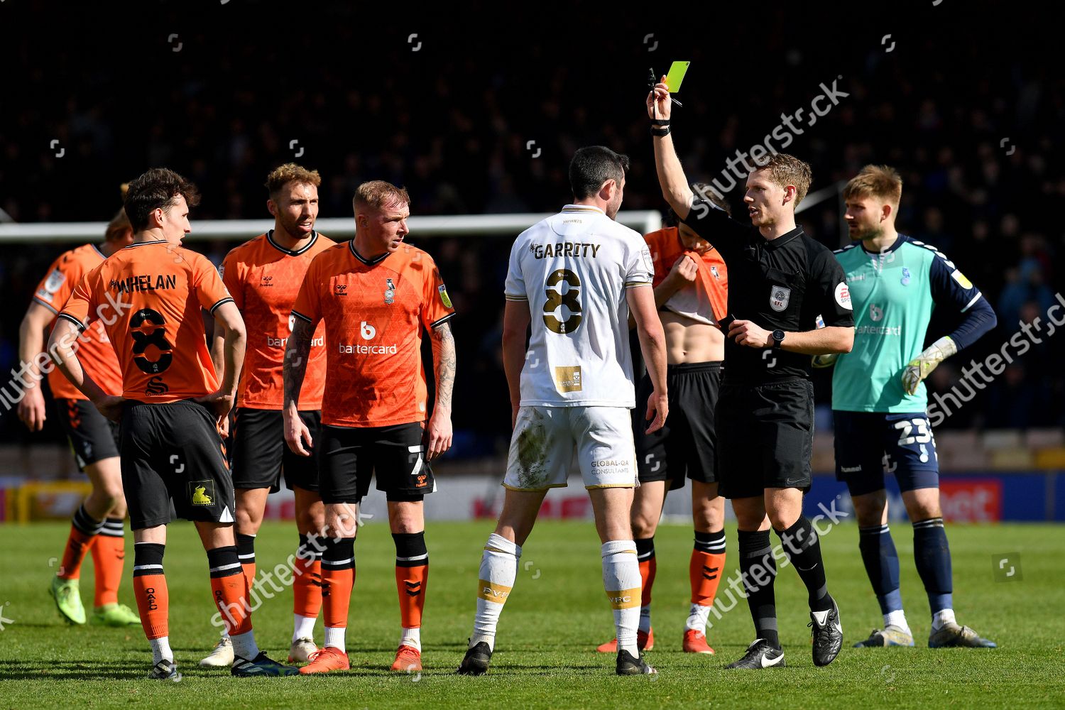 Ben Garrity Port Vale Booked During Editorial Stock Photo - Stock Image ...