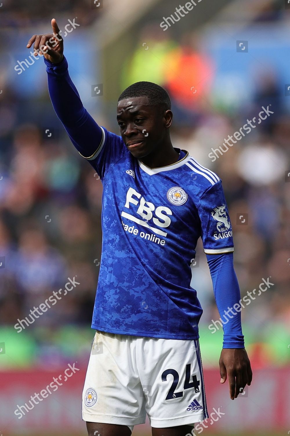 Nampalys Mendy Leicester City Gestures During Editorial Stock Photo - Stock Image | Shutterstock