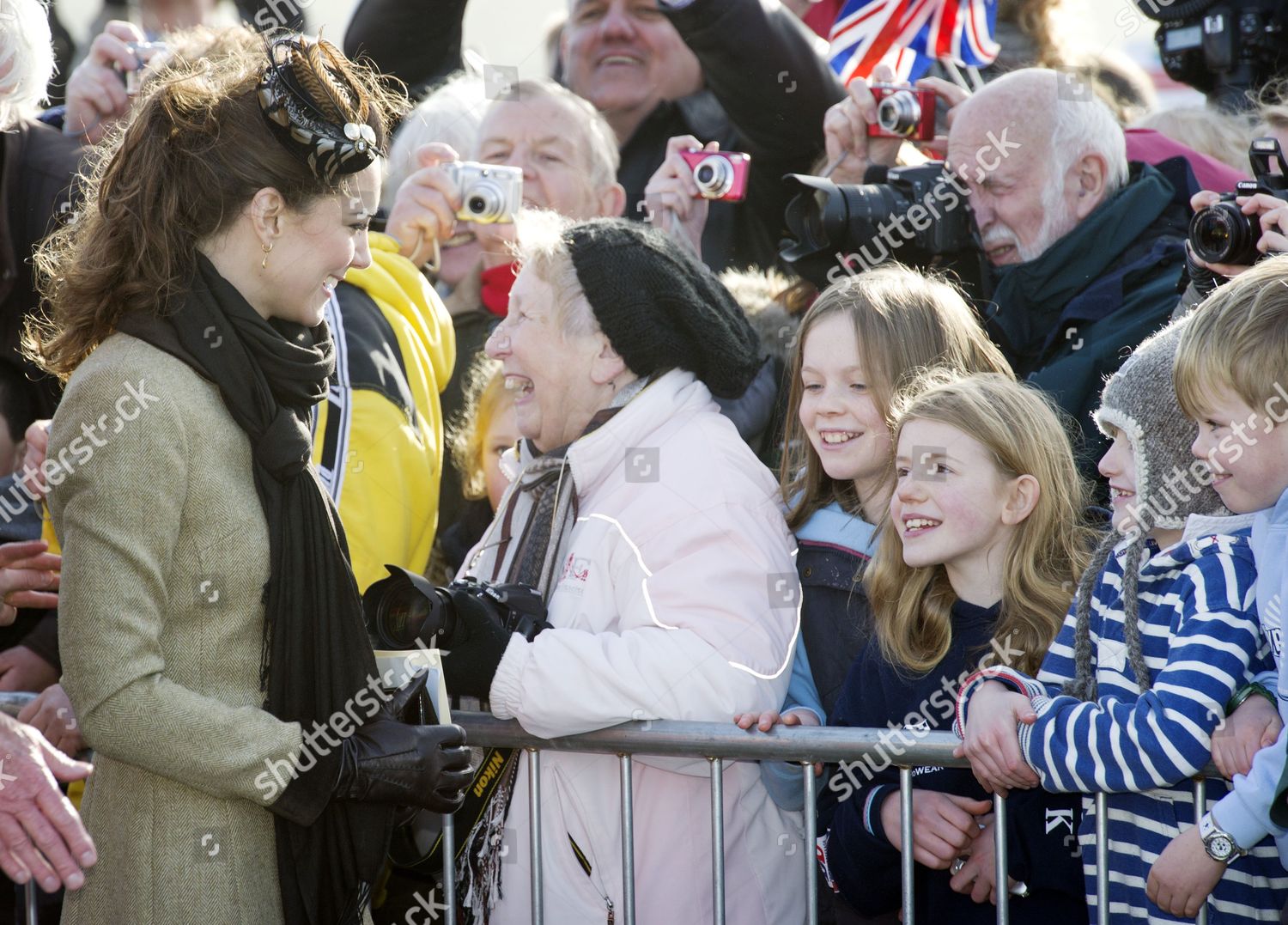 Kate Middleton Meeting Wellwishers During Walkabout Editorial Stock ...