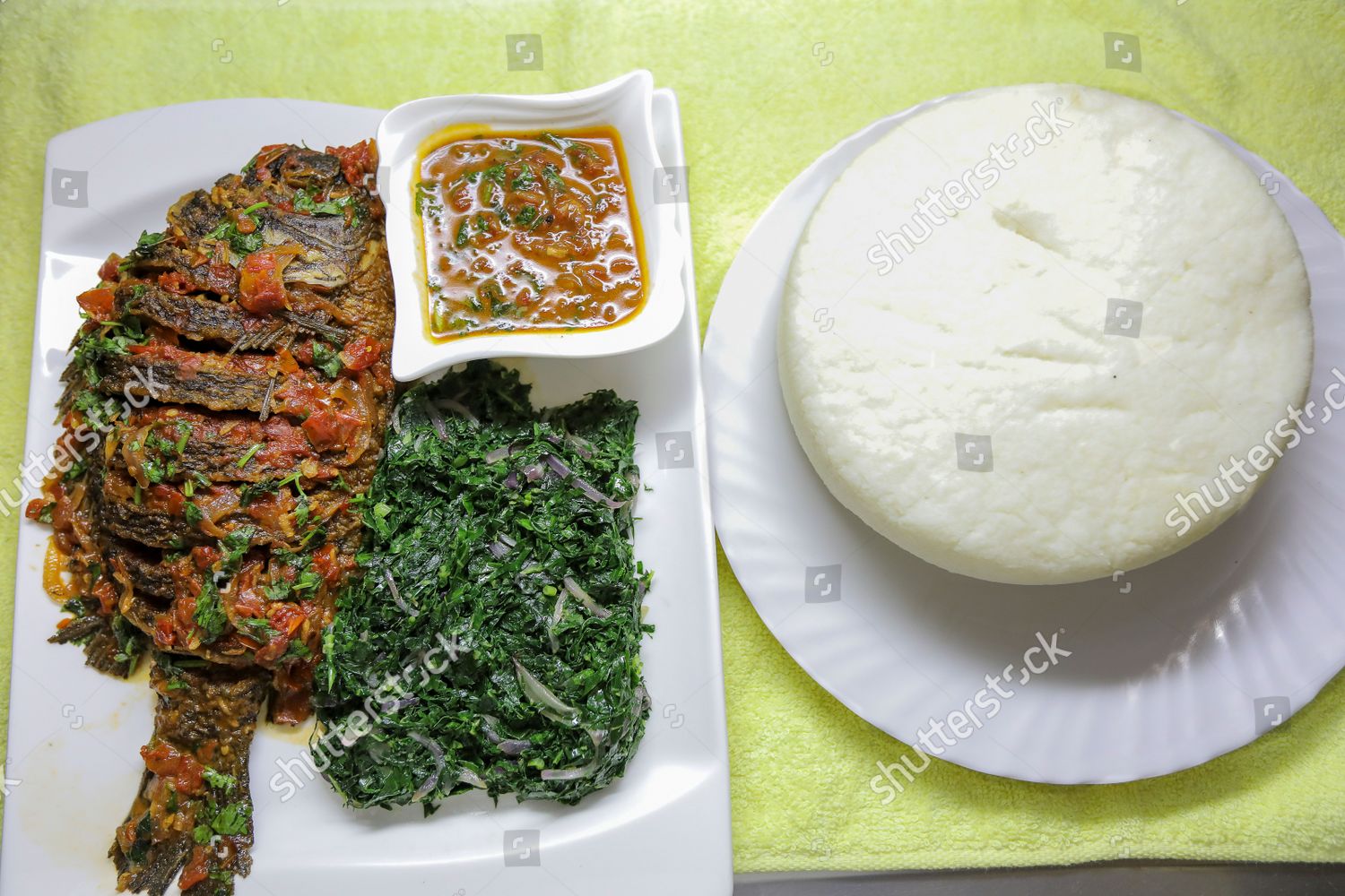 Popular Kenyan Dish Prepared Ugali Cooked Editorial Stock Photo - Stock ...