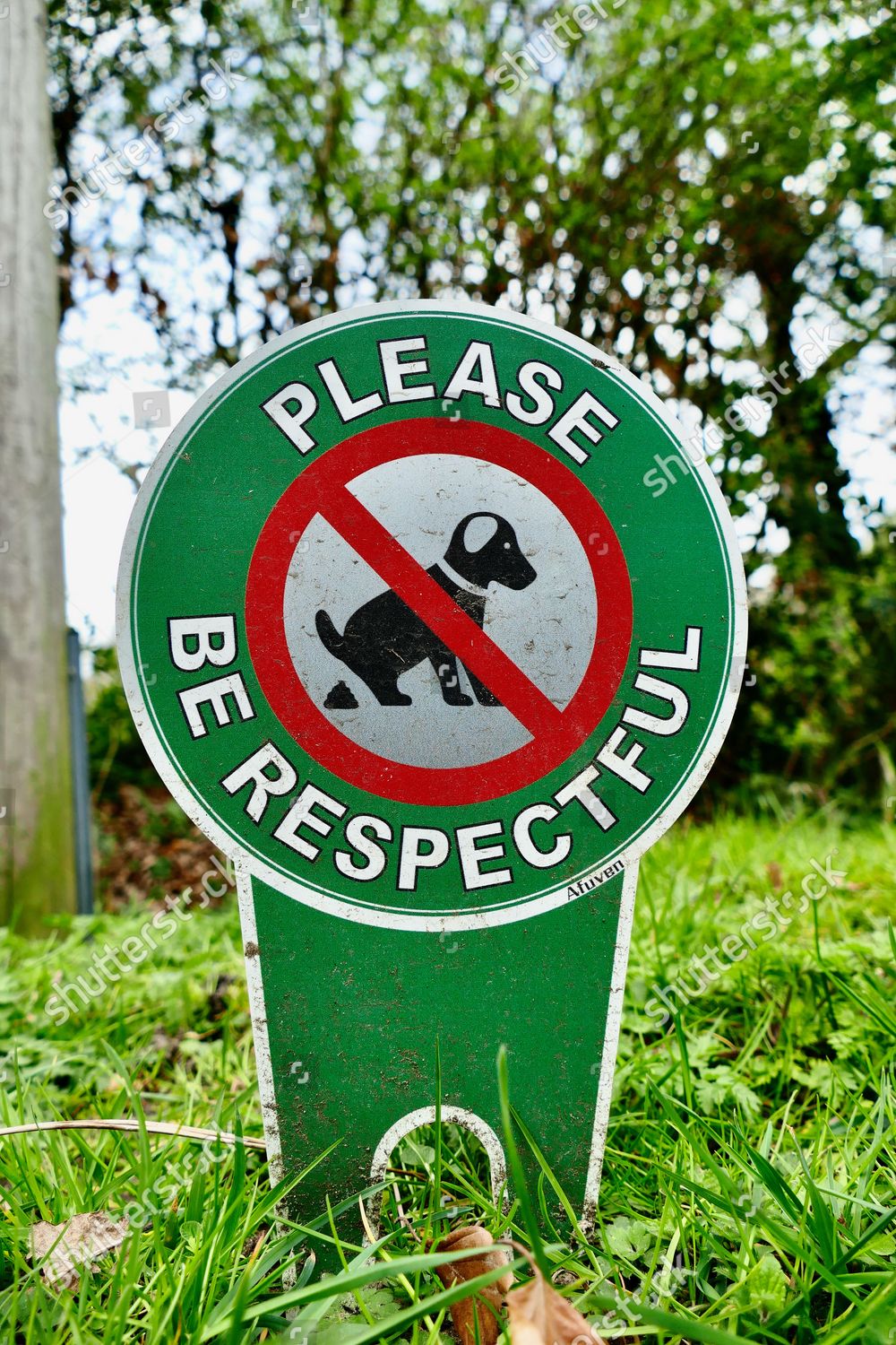 Please Be Respectful Signs Outside Country Editorial Stock Photo ...