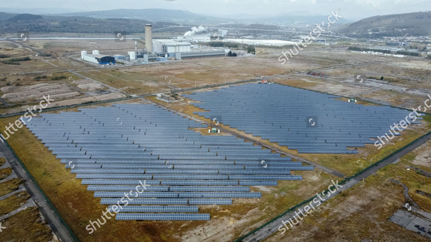 Picture Shows Baglan Bay Power Station Editorial Stock Photo - Stock ...
