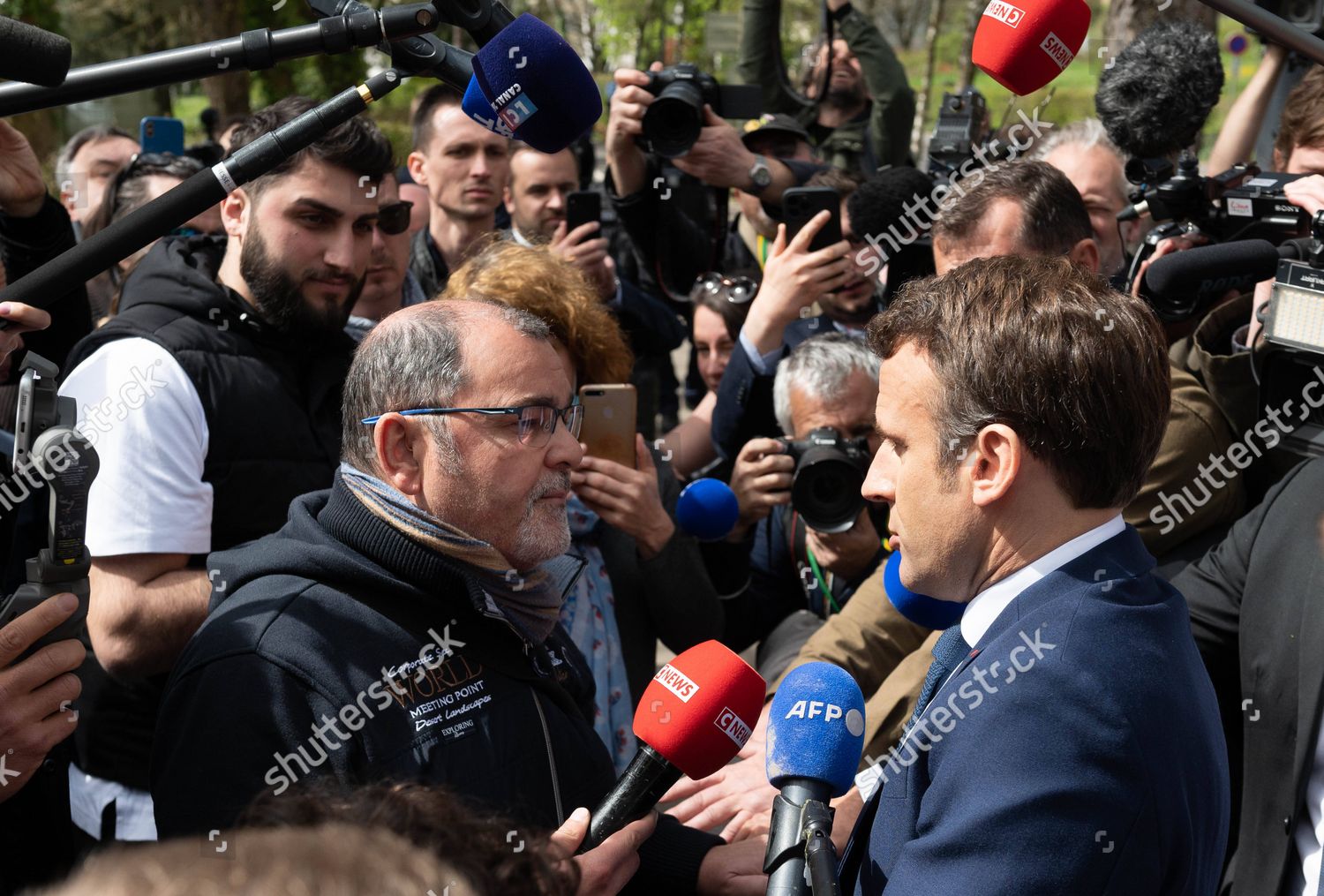 Emmanuel Macron Talking People Editorial Stock Photo - Stock Image ...