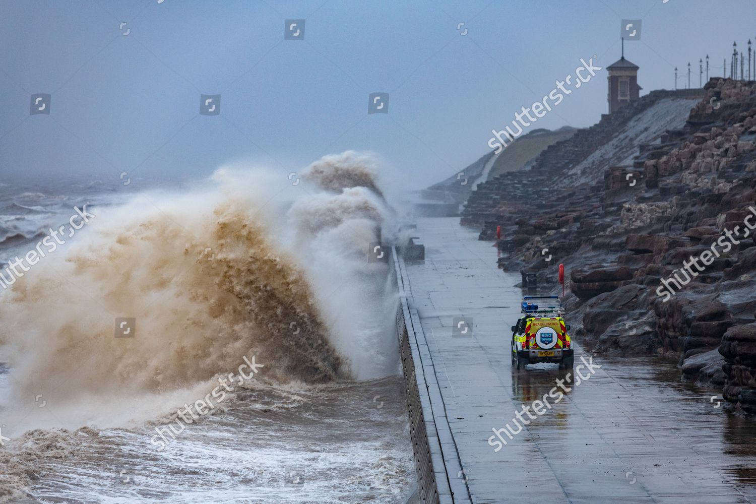 Stormy Weather Blackpool On Sunday Afternoon Editorial Stock Photo ...