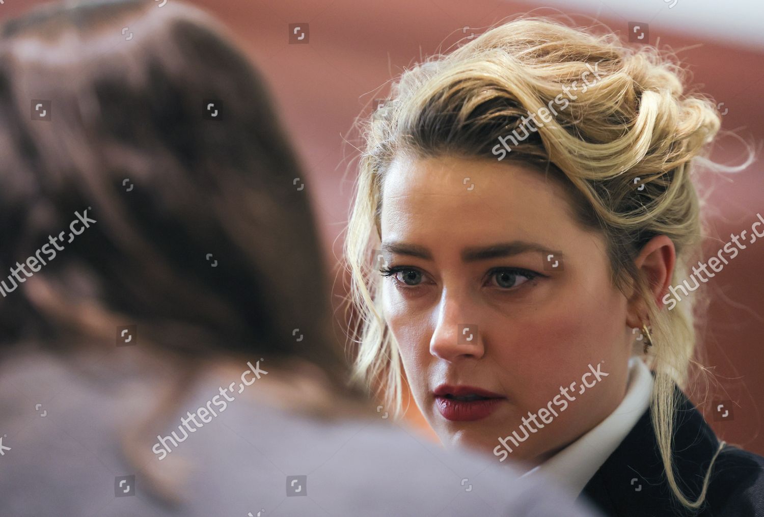 Actress Amber Heard Looks On During Editorial Stock Photo - Stock Image ...