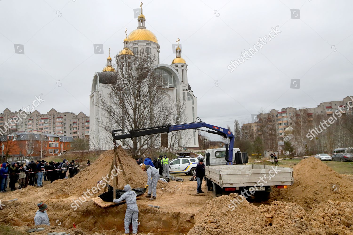 Exhumation Bodies Another Mass Grave Where Editorial Stock Photo ...