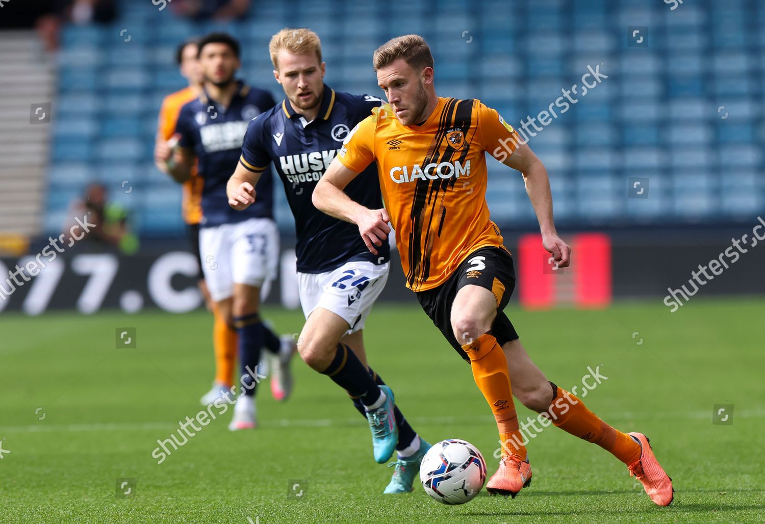 Callum Elder Hull City Chased By Editorial Stock Photo - Stock Image ...