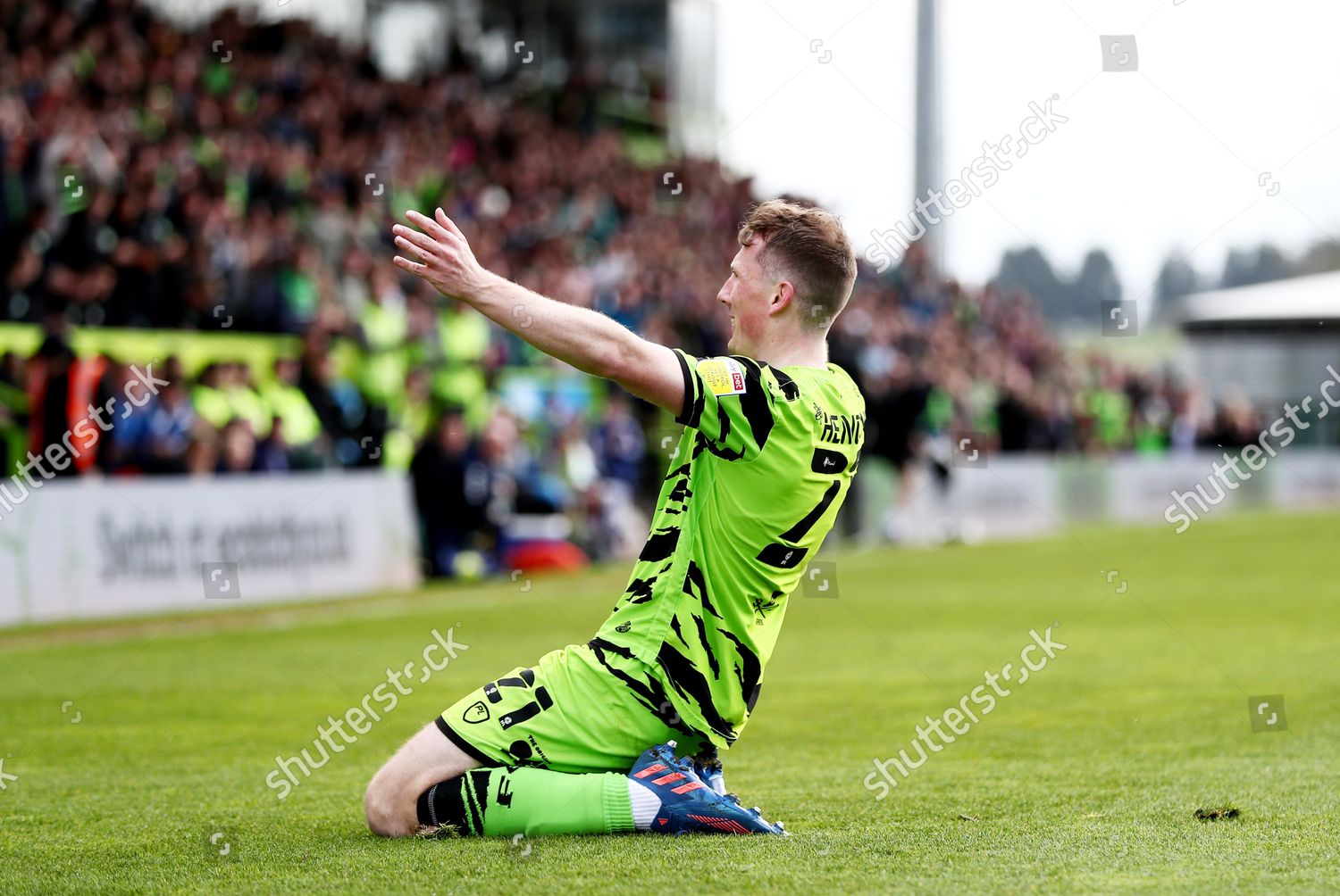 Regan Hendry Forest Green Rovers Celebrates Editorial Stock Photo ...