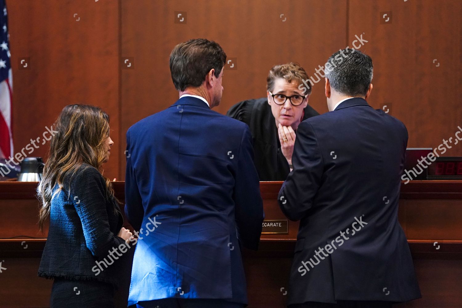 Judge Penney Azcarate Talks Lawyers During Editorial Stock Photo ...