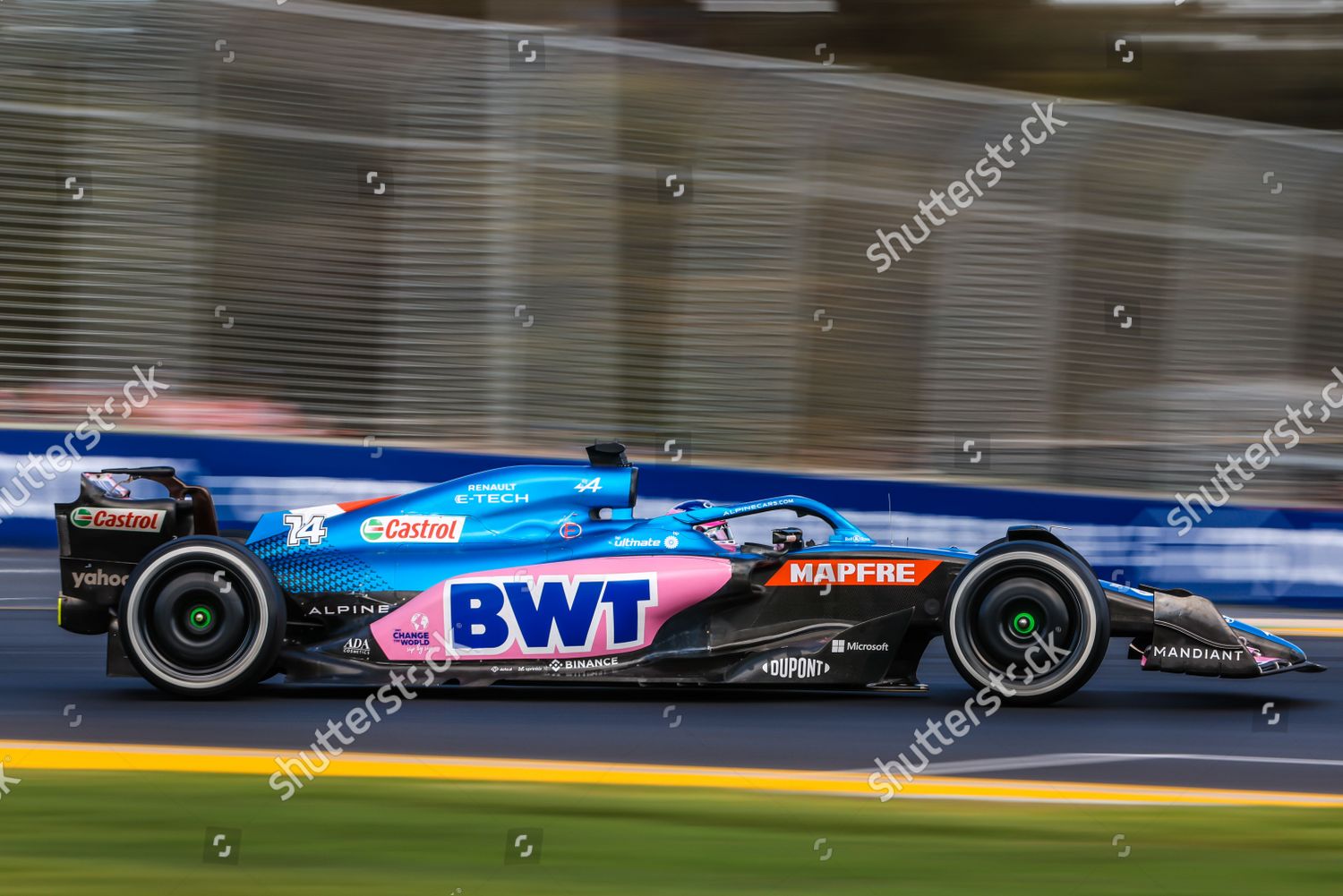 Fernando Alonso Alpine 2022 Australian Formula Editorial Stock Photo ...