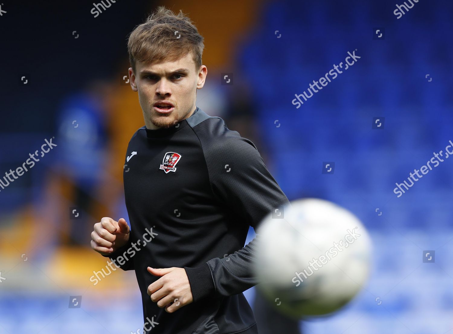 Exeter City Player Archie Collins During Editorial Stock Photo - Stock ...