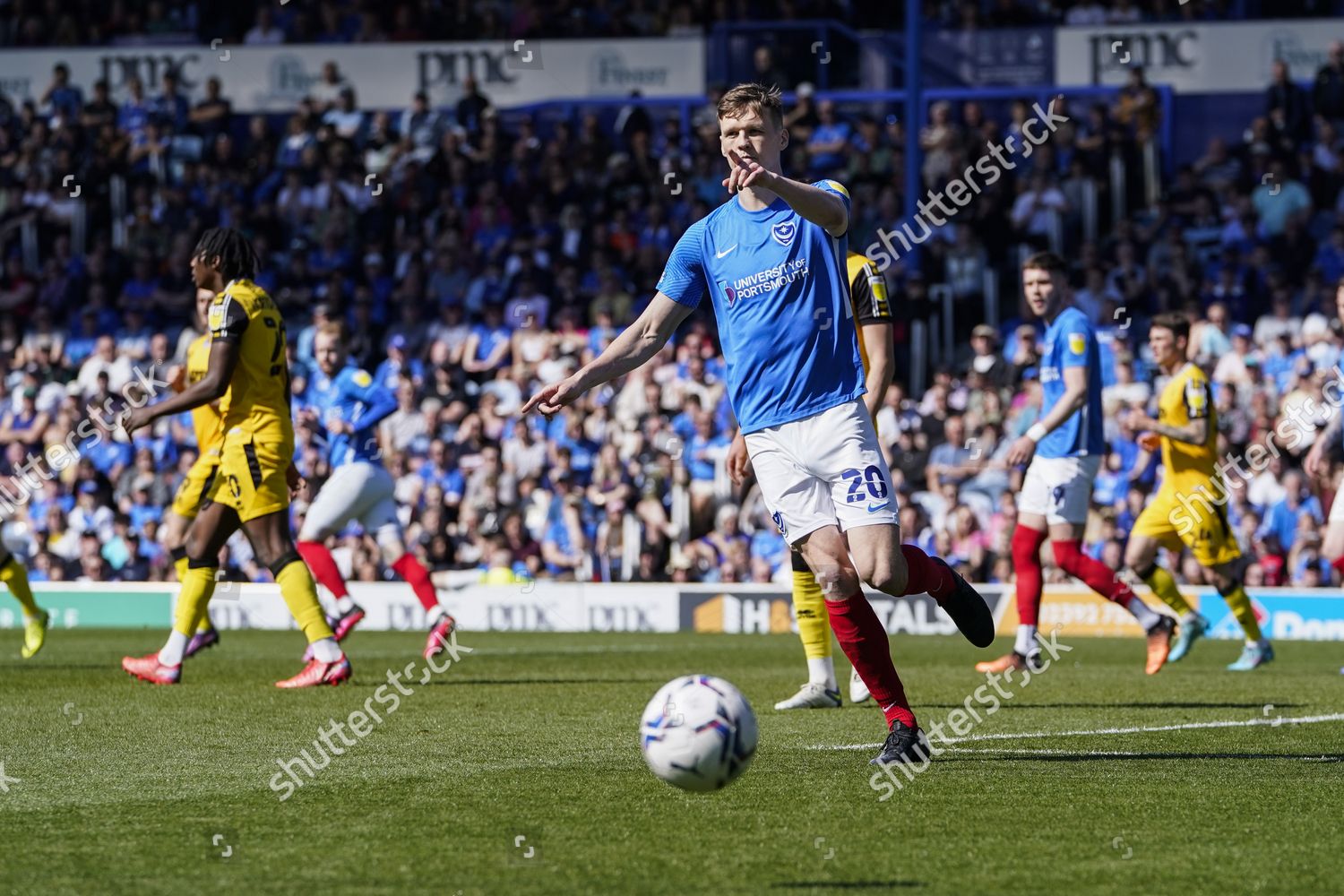 Portsmouth Defender Sean Raggett Gestures Ref Editorial Stock Photo ...