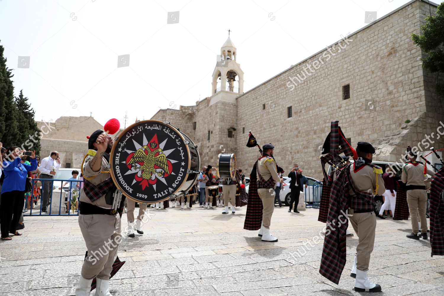 Palestinian Scouts Band Performs During Palm Editorial Stock Photo ...