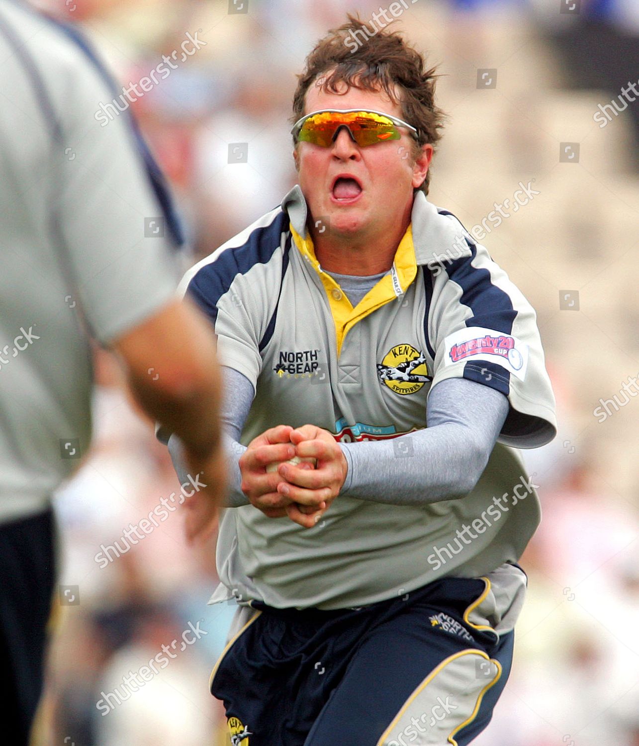 Robert Key Takes Catch Over His Editorial Stock Photo - Stock Image ...
