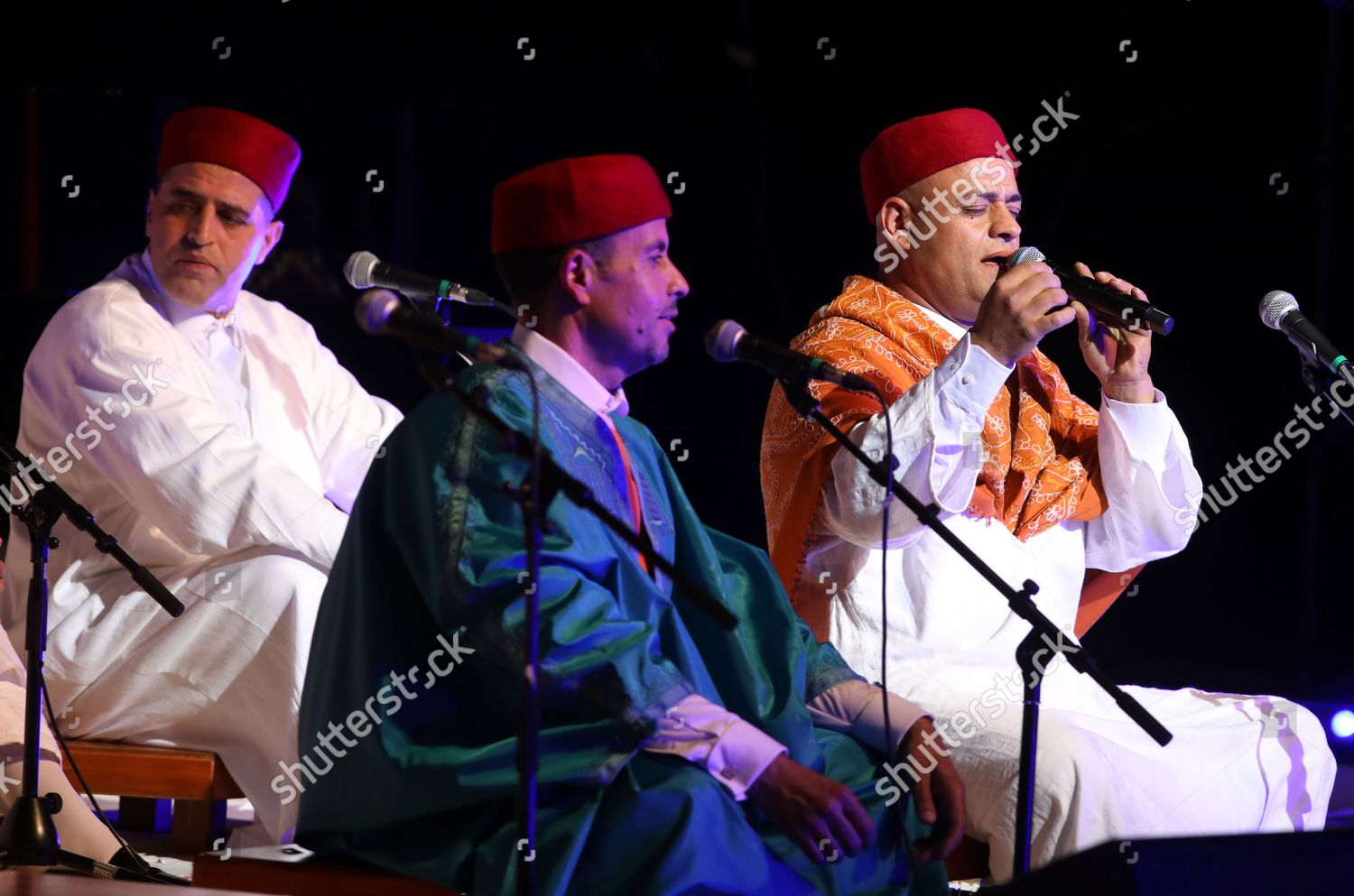 Tunisian Members Group El Hadhra Chants Editorial Stock Photo - Stock ...