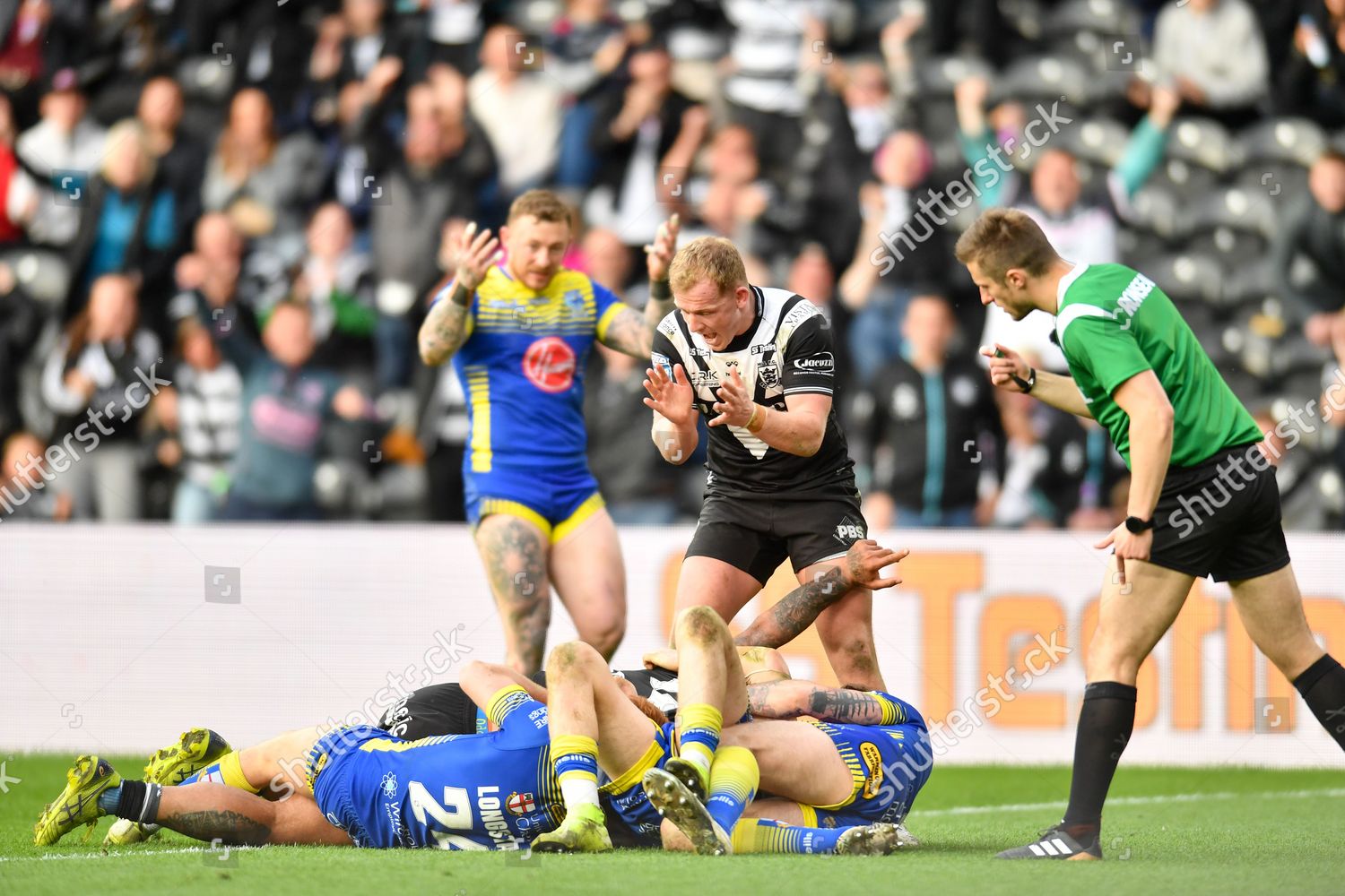 Jordan Johnstone Hull Fc Celebrates Try Editorial Stock Photo - Stock ...