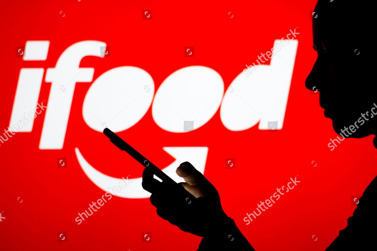 This Photo Illustration Ifood Logo Seen Editorial Stock Photo - Stock ...