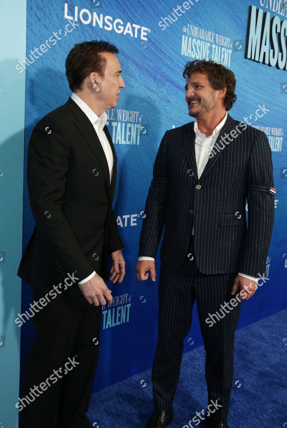 Nicolas Cage Pedro Pascal Editorial Stock Photo - Stock Image ...