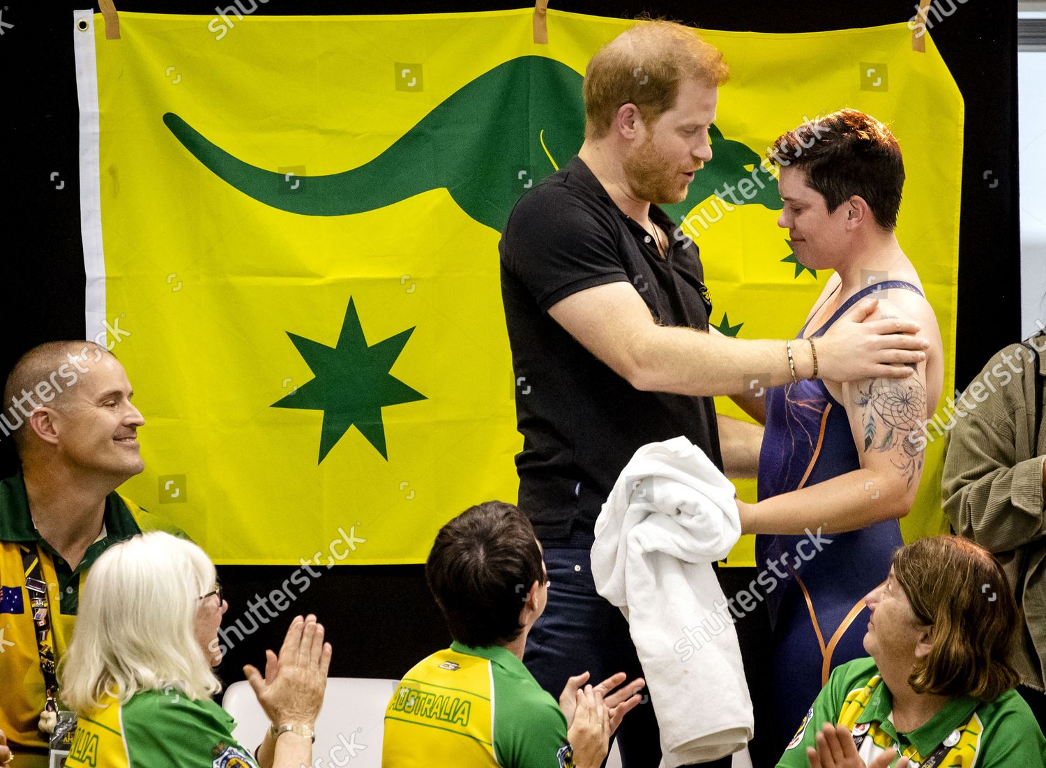 Prince Harry Duke Sussex Gives Hug Editorial Stock Photo - Stock Image ...