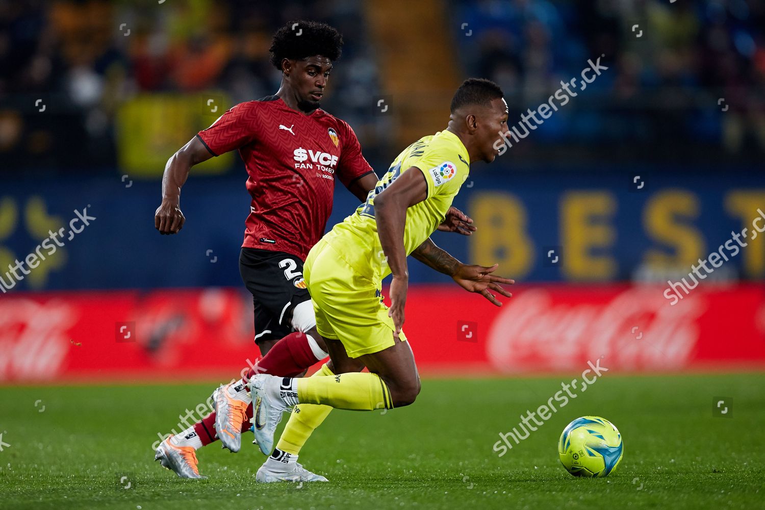 Estupinan R Villarreal Cf Competes Ball Editorial Stock Photo - Stock ...