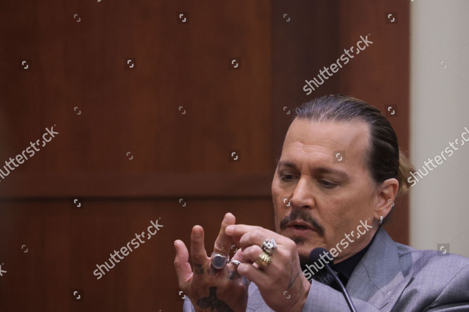 Actor Johnny Depp Displays Middle Finger Editorial Stock Photo - Stock ...