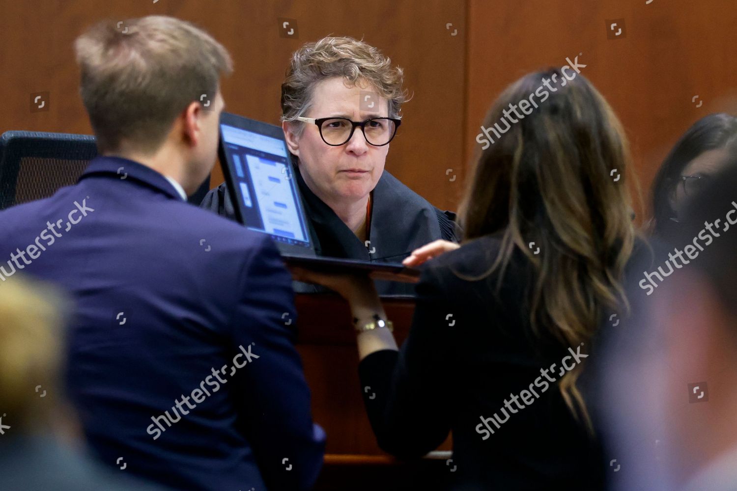 Judge Penney Azcarate Speaks Attorneys During Editorial Stock Photo ...