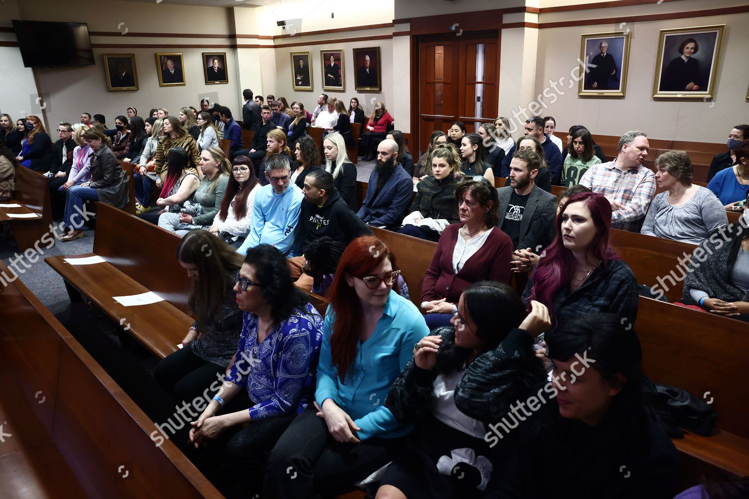 Spectators Fill Courtroom Start Day During Editorial Stock Photo ...