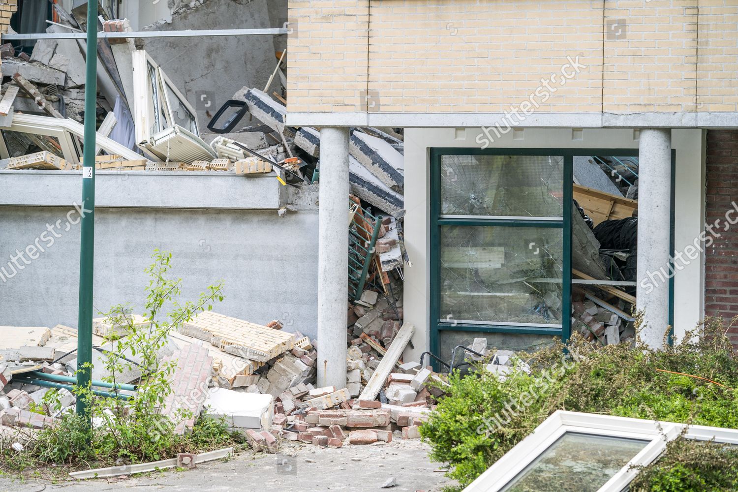 Damage After Two Explosions Apartment Building Editorial Stock Photo ...