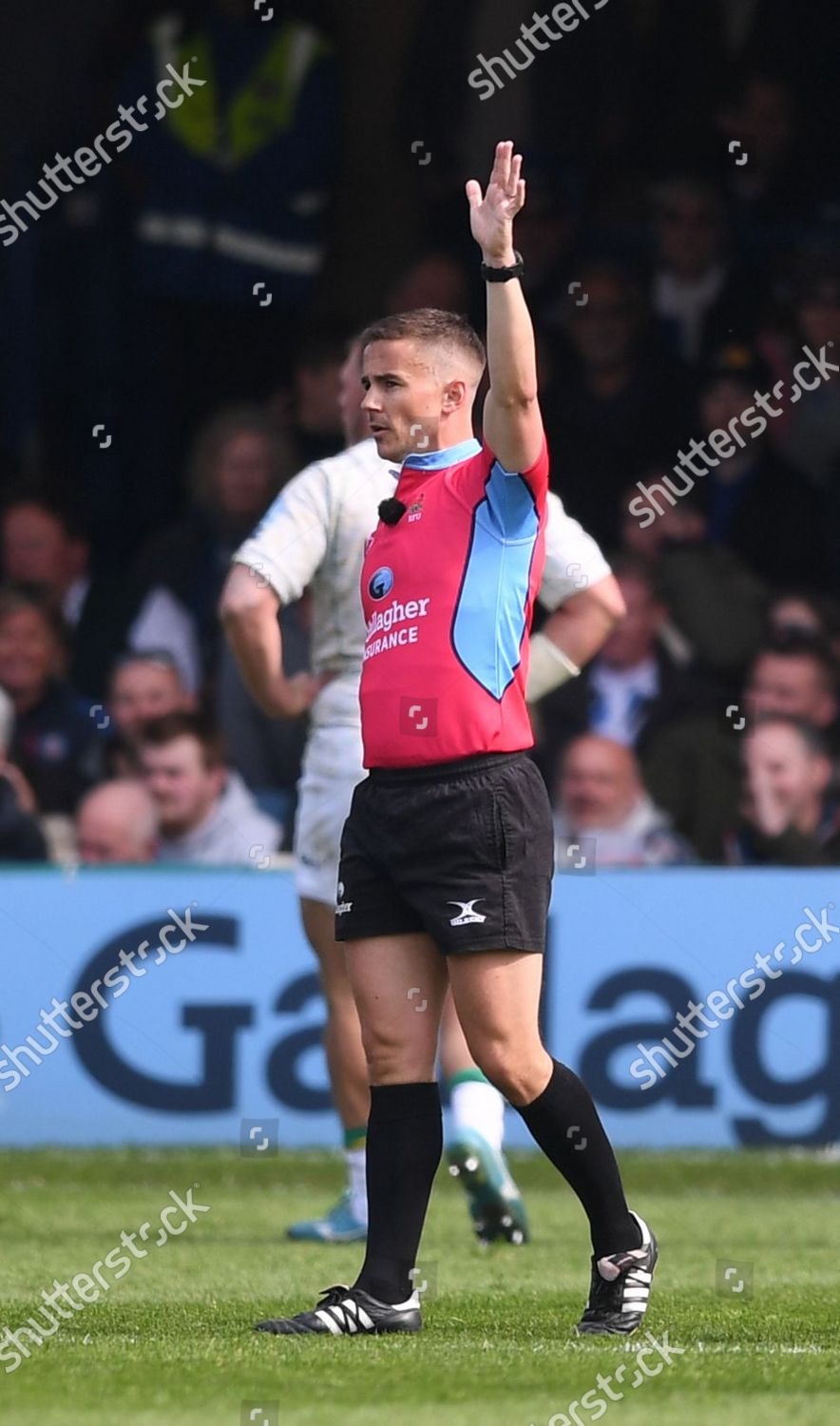 Referee Luke Pierce Signals Penalty Bath Editorial Stock Photo - Stock ...