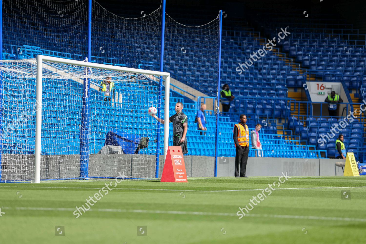 Referee Michael Oliver Checking Goal Line Editorial Stock Photo - Stock ...