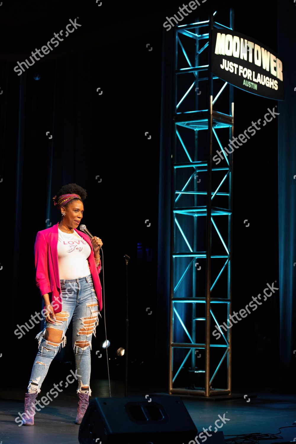 Comedian Joyelle Johnson Performs Moontower Comedy Editorial Stock ...