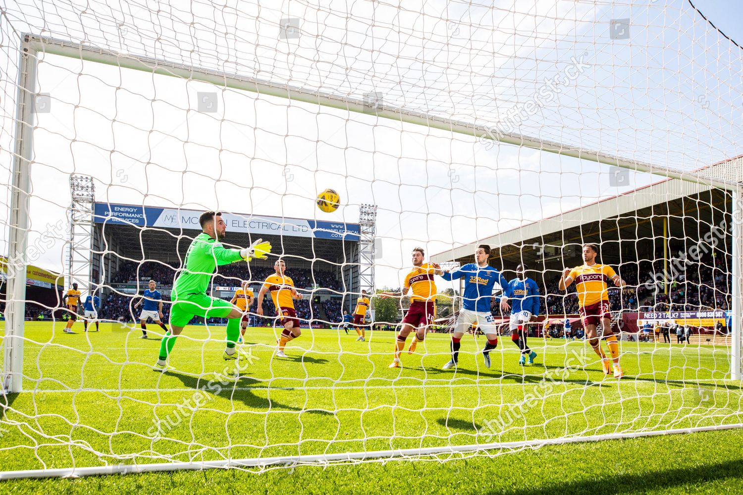 Motherwell Goalkeeper Liam Kelly Scores Own Editorial Stock Photo ...