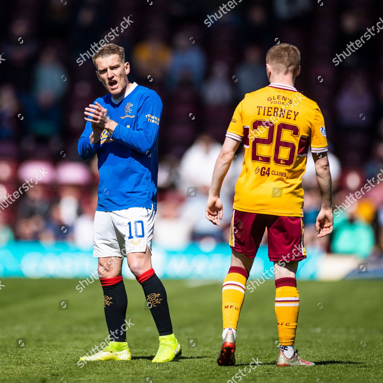Steven Davis Rangers During Scottish Premiership Editorial Stock Photo ...